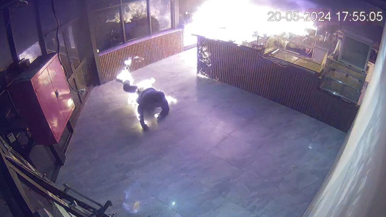 CCTV footage captures horror moment