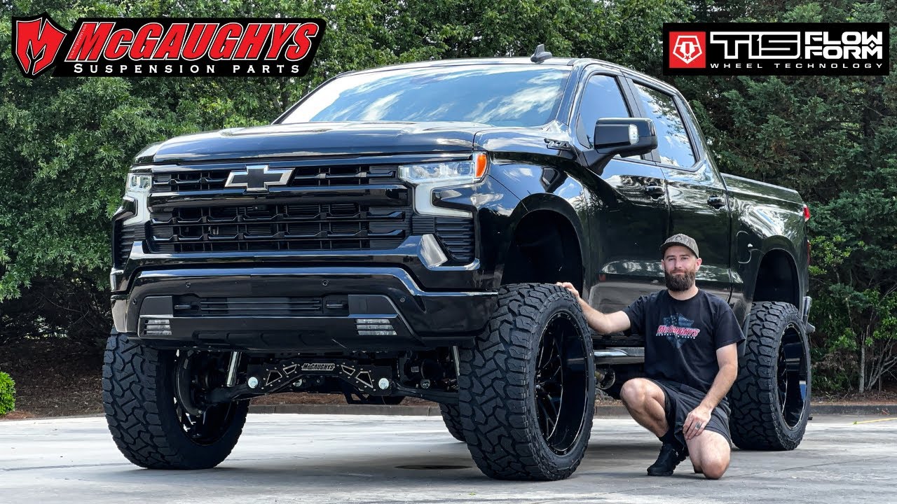 BLACK BEAUTY; Silverado 1500 RST on 37s! ¦ 9 McGaughys Lift Kit & 24x12 ...