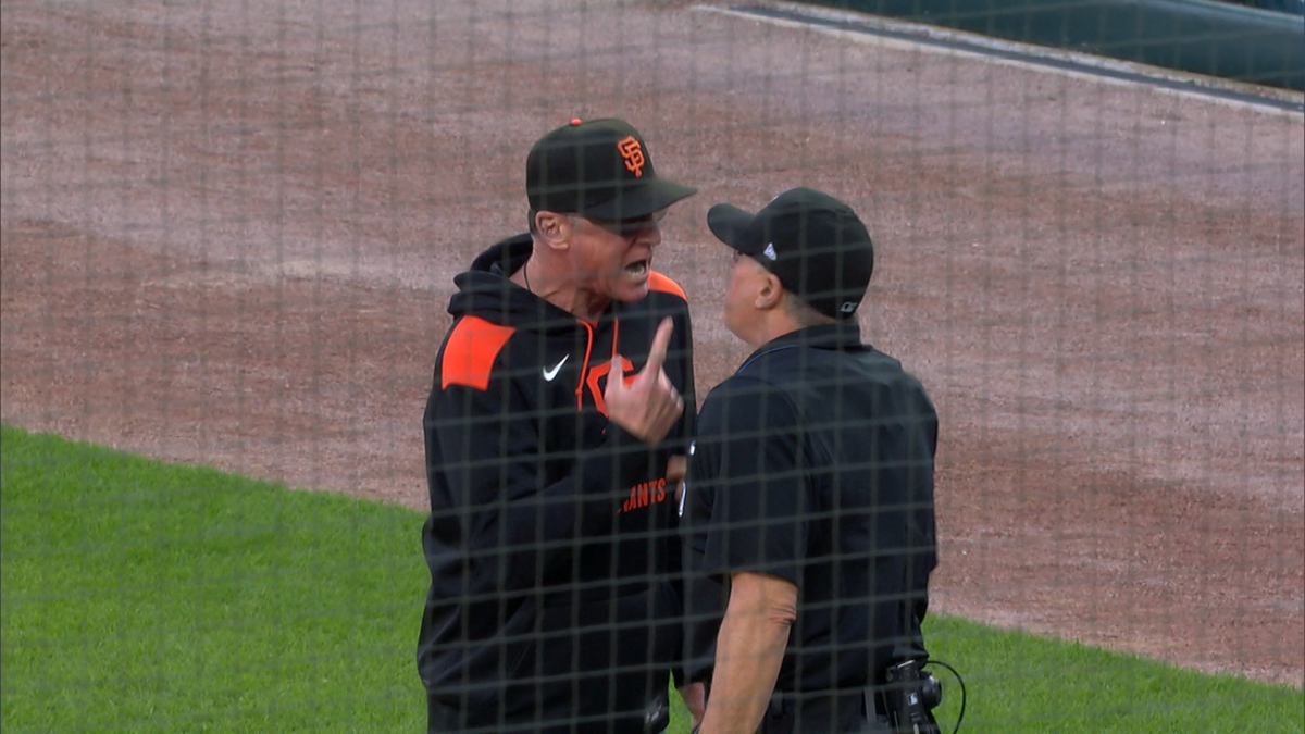 Giants manager Melvin ejected, erupts into tirade after arguing calls