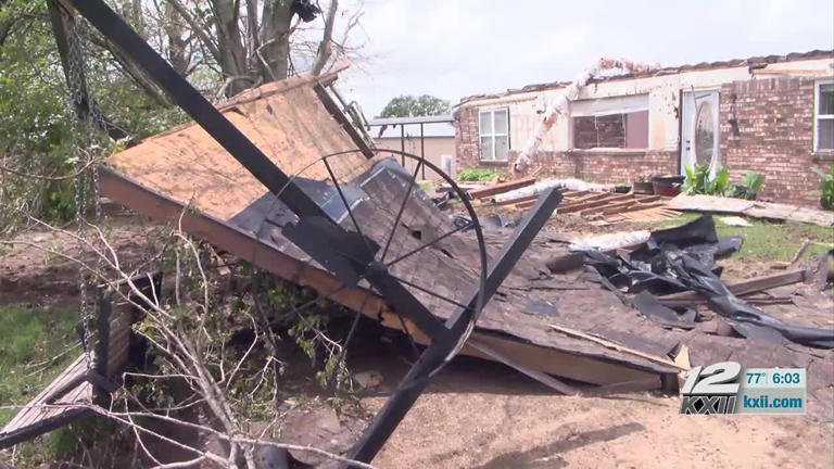 Severe storms over weekend produce tornado that destroys home in Vanoss