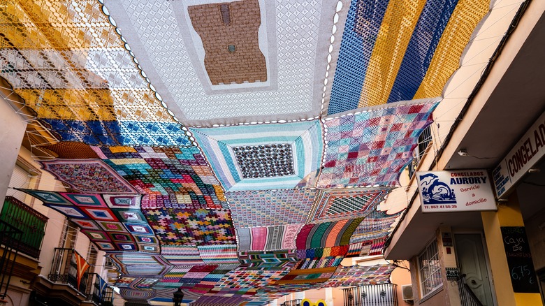 This Coastal Spanish City's Shopping District Is Shaded By An ...