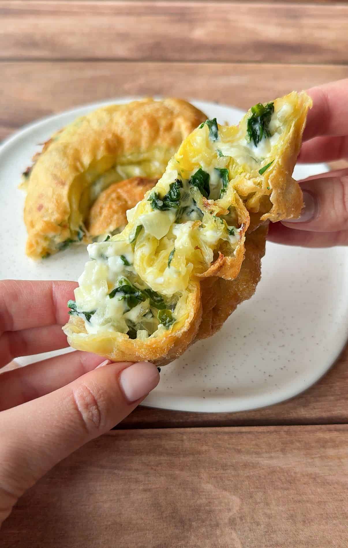 I Swapped Phyllo for Rice Paper and Made the Crispiest Spanakopita Ever 😍