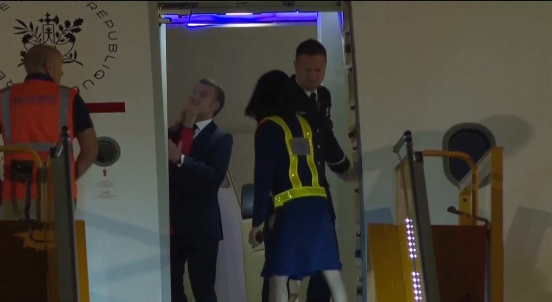 ‘Frightening’ clip of Emmanuel Macron getting shoved in the face ...