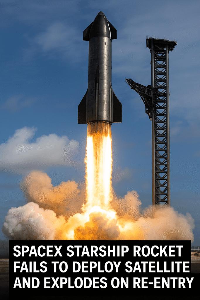 Elon Musk’s SpaceX Faces Setback as Starship Erupts in Atmosphere
