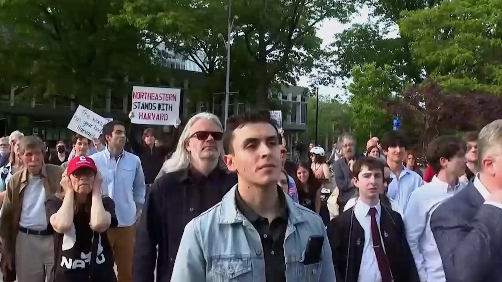 Harvard community stands up for international students, protesting ...