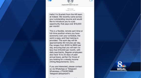 Have you received a random text offering a high-paying remote job? It's ...