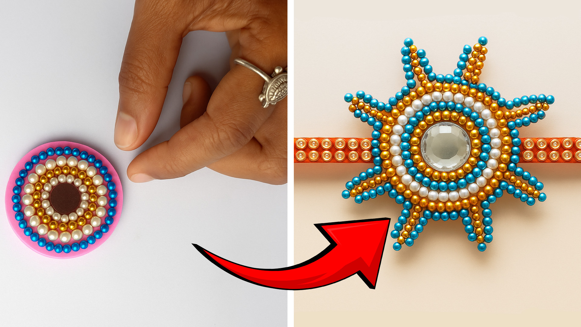 How to Make Rakhi at Home | Easy Rakhi Design for Raksha Bandhan