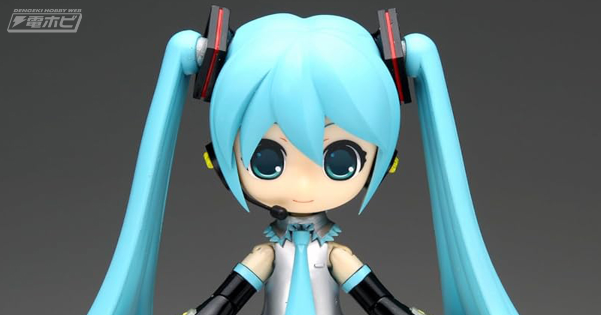 初音ミクが愛らしいデフォルメ姿でフジミ模型「Ptimoシリーズ」にてプラスチックモデル化！付属の表情シールや顔パーツで自分だけのミクが楽しめる！Amazonにて予約受付中