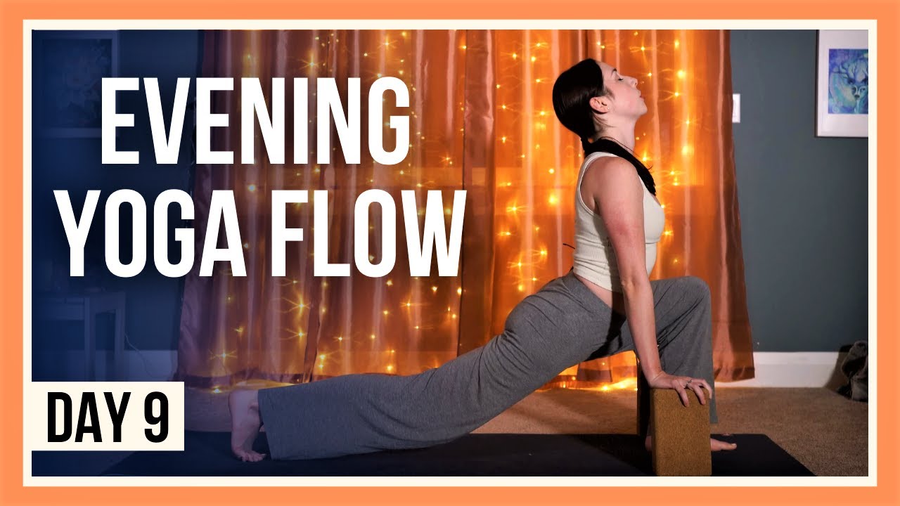 15 Min Evening Yoga Flow – Day #9 | Hips & Hamstrings Stretch 🌙🧘‍♀️