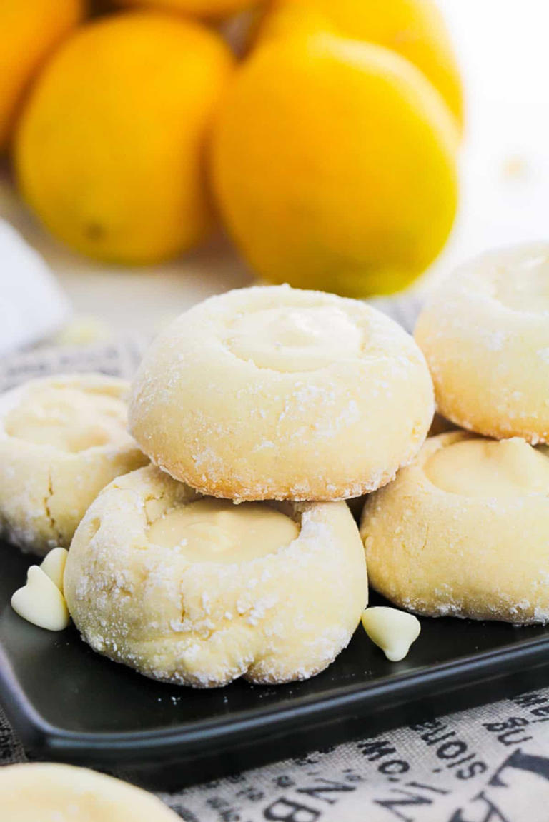 5-Ingredient Lemon White Chocolate Cookies with Cake Mix