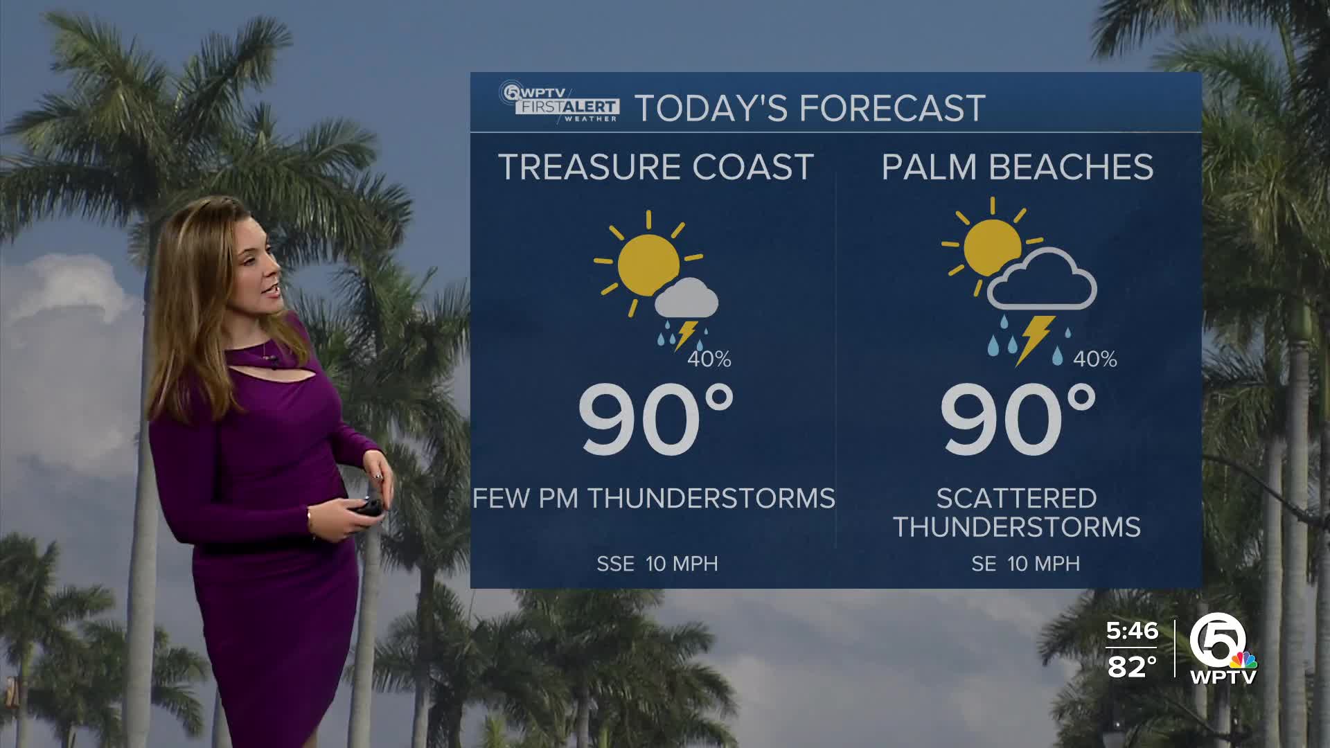 WPTV First Alert Weather forecast, morning of May 28, 2025