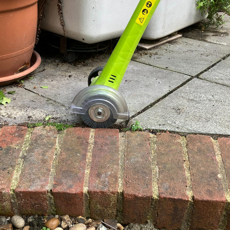 QVC's electric Weed Sweeper cleared my entire patio of weeds in less ...