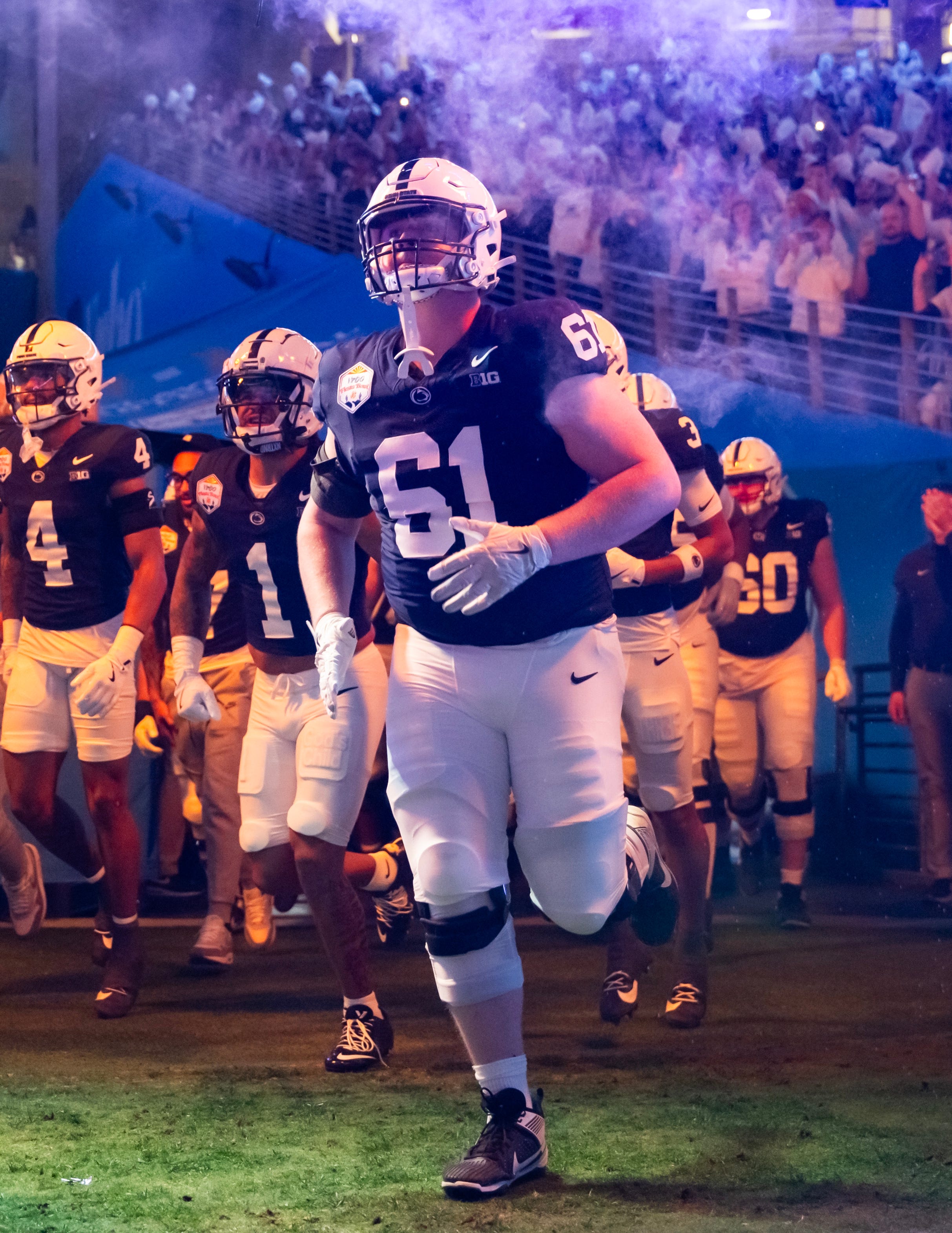 Previewing the 2025 Season for Penn State OL Liam Horan with his player ...