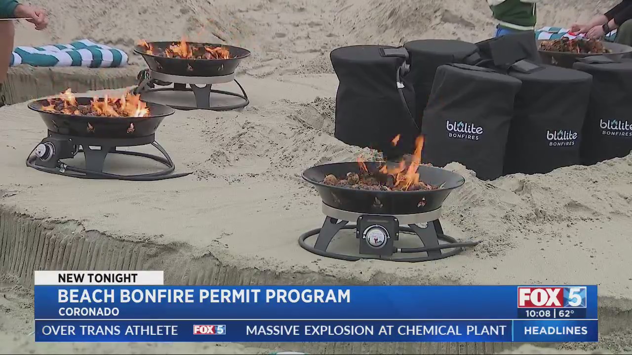 Beach bonfire permit program