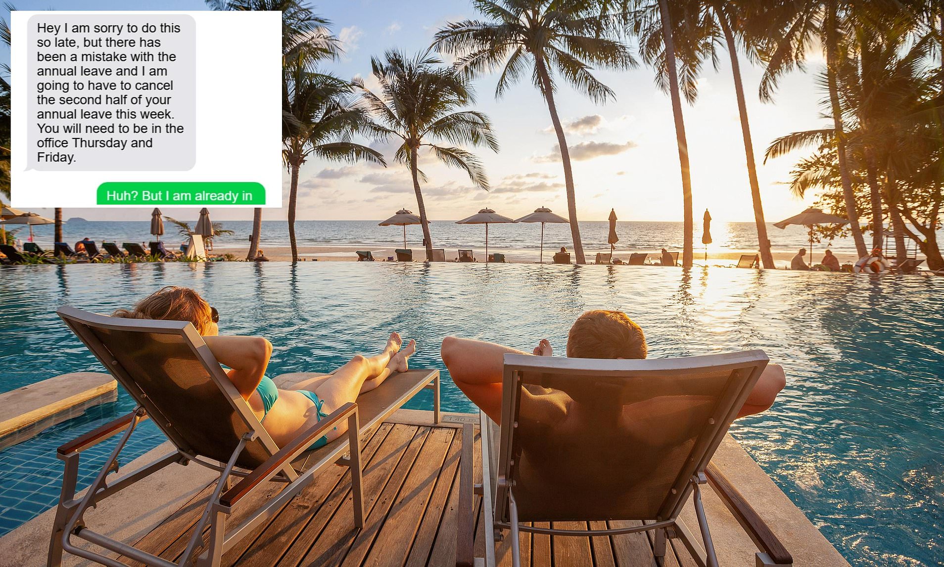 Boss sparks outrage with absurd texts to an employee on their holiday ...