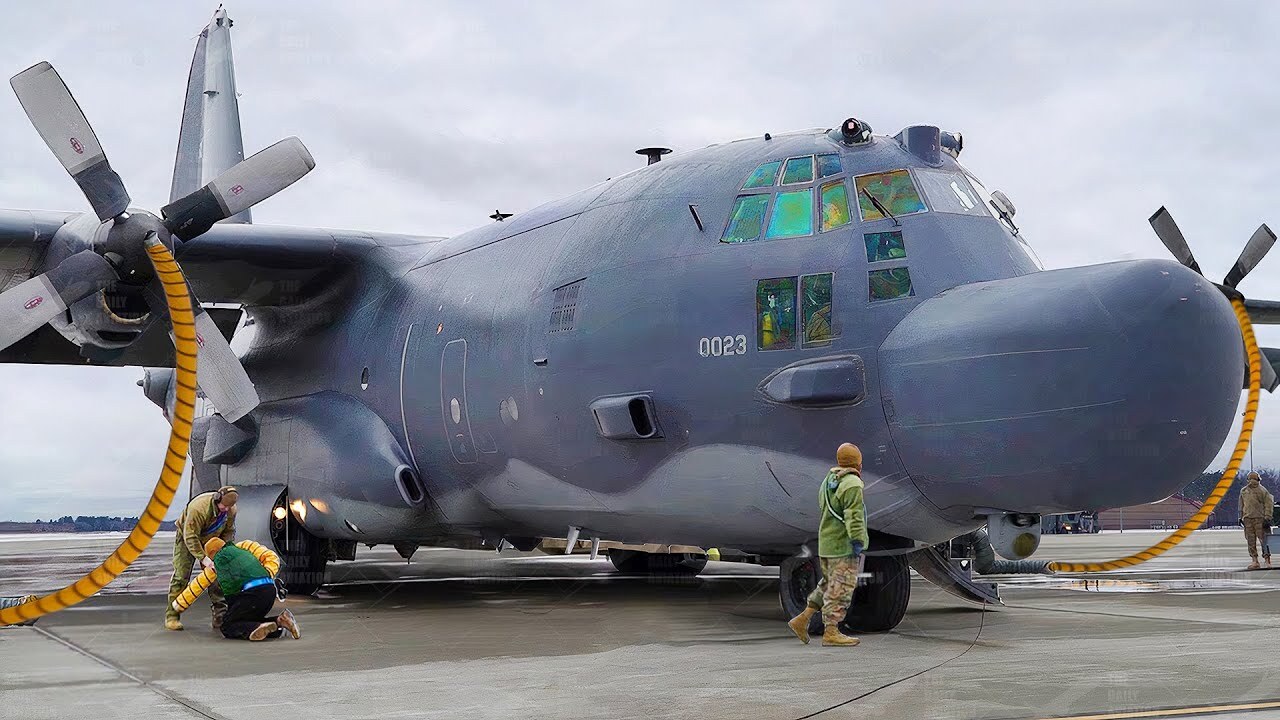 Weird US Special Force Aircraft in Action: US Air Force Lockheed MC-130
