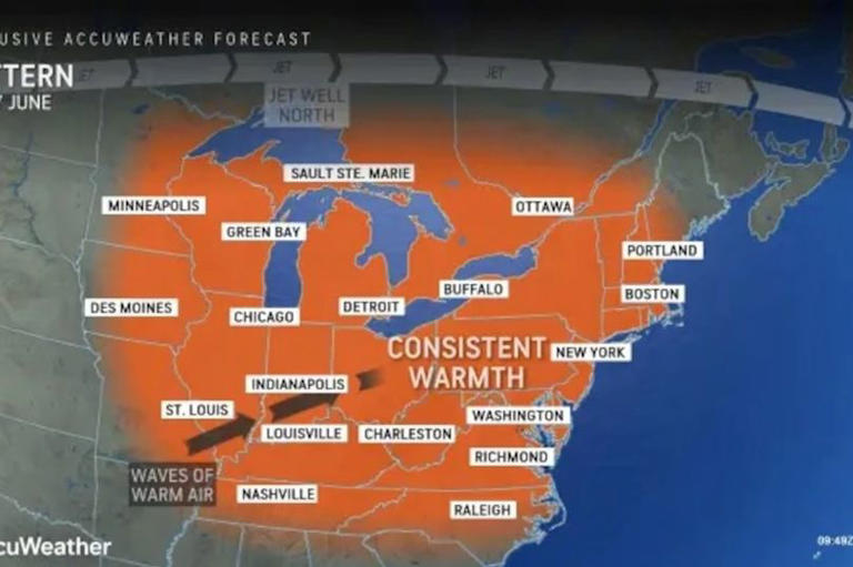 NYC weather: Map shows another surge of wet weather as washout May ends ...