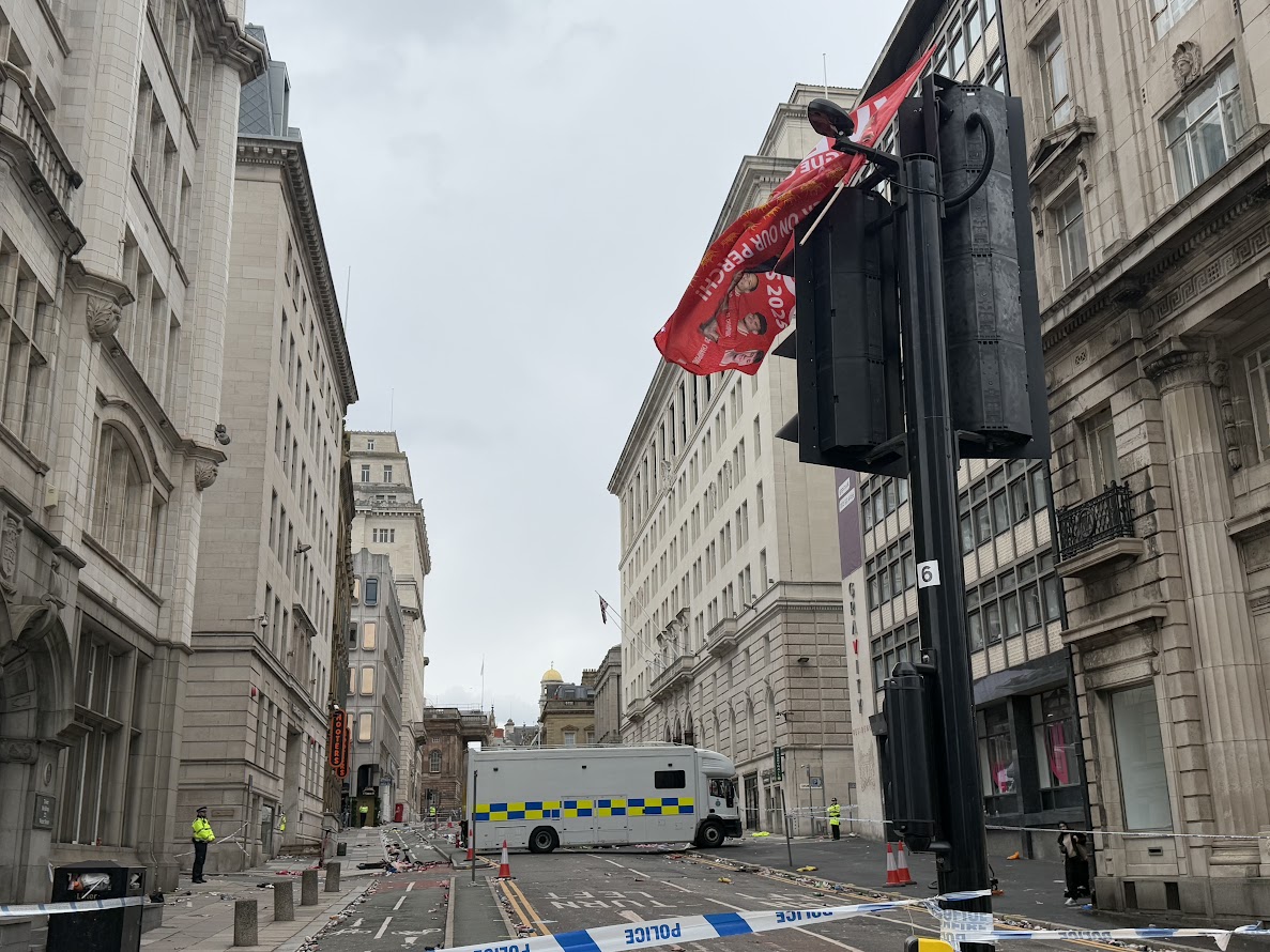 Water Street reopens and suspect remains in custody - Liverpool FC ...