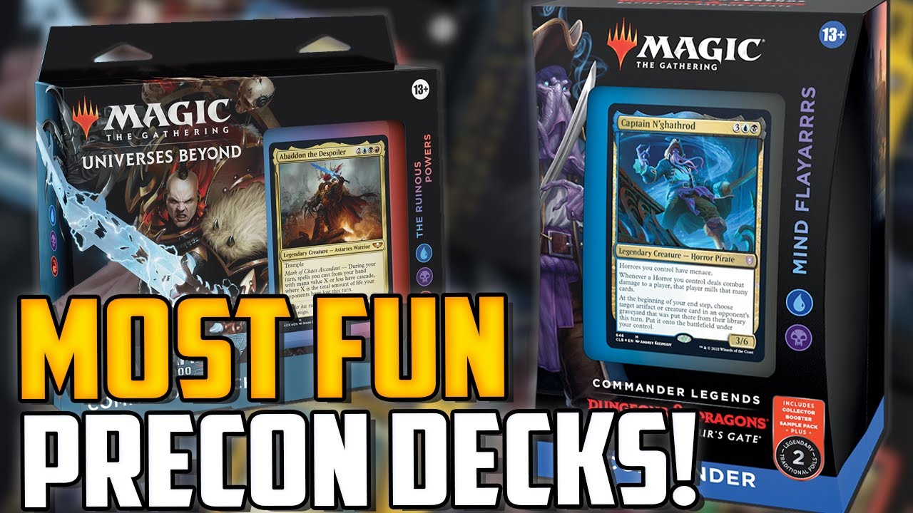 Top 10 Most FUN Precon Commander Decks! - Magic The Gathering