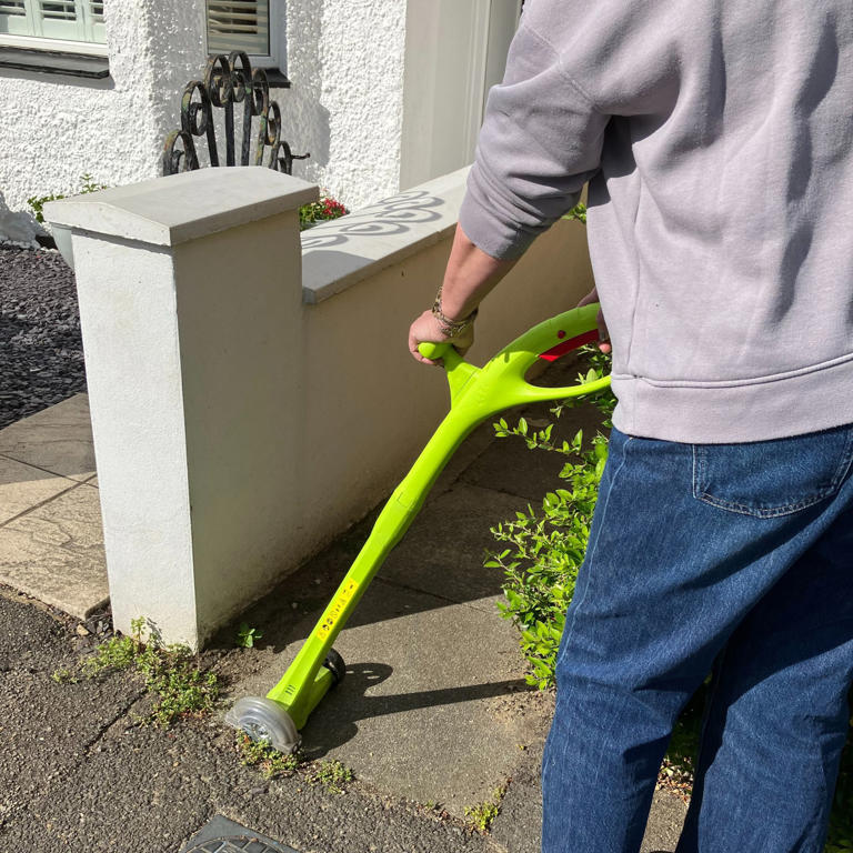 QVC's electric Weed Sweeper cleared my entire patio of weeds in less ...