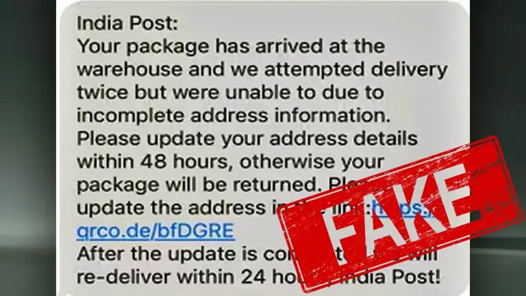 “India Post: Your package has arrived…”: This viral SMS is stealing ...