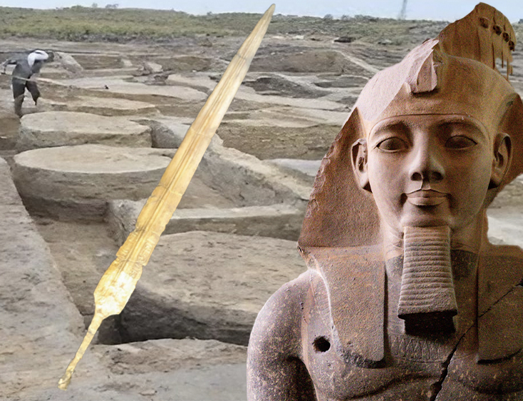 A team discovered a 3,200-year-old sword engraved with Ramses II’s name ...