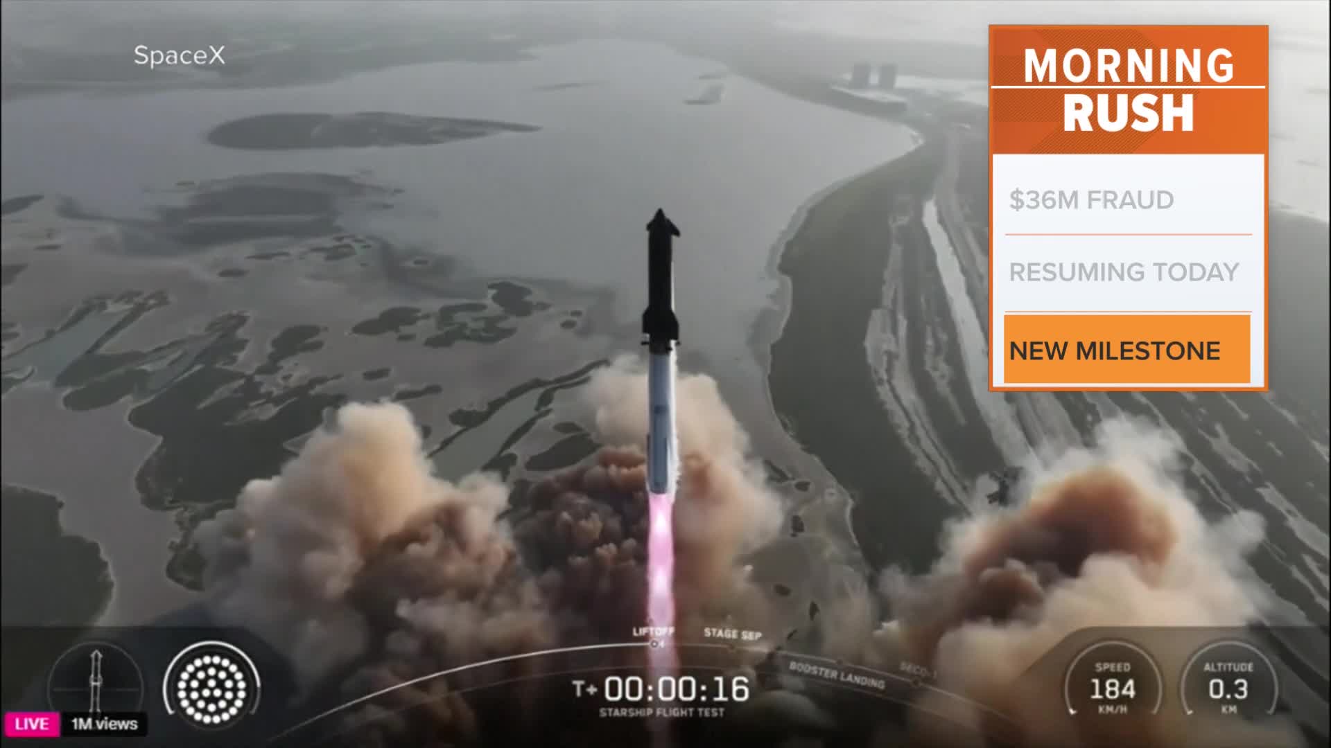 SpaceX launches another Starship rocket after back-to-back explosions, but it tumbles out of control