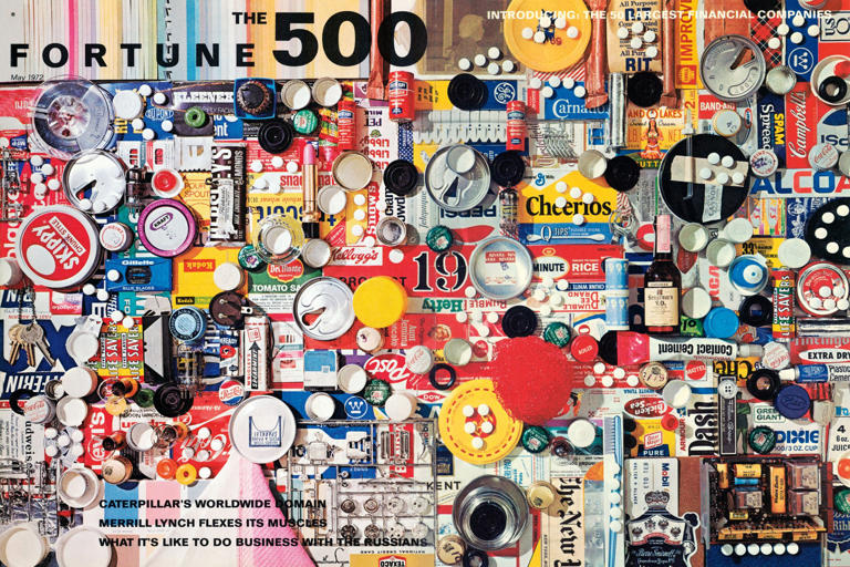 The Fortune 500 in 1972: 116 consumer products in one beautiful collage
