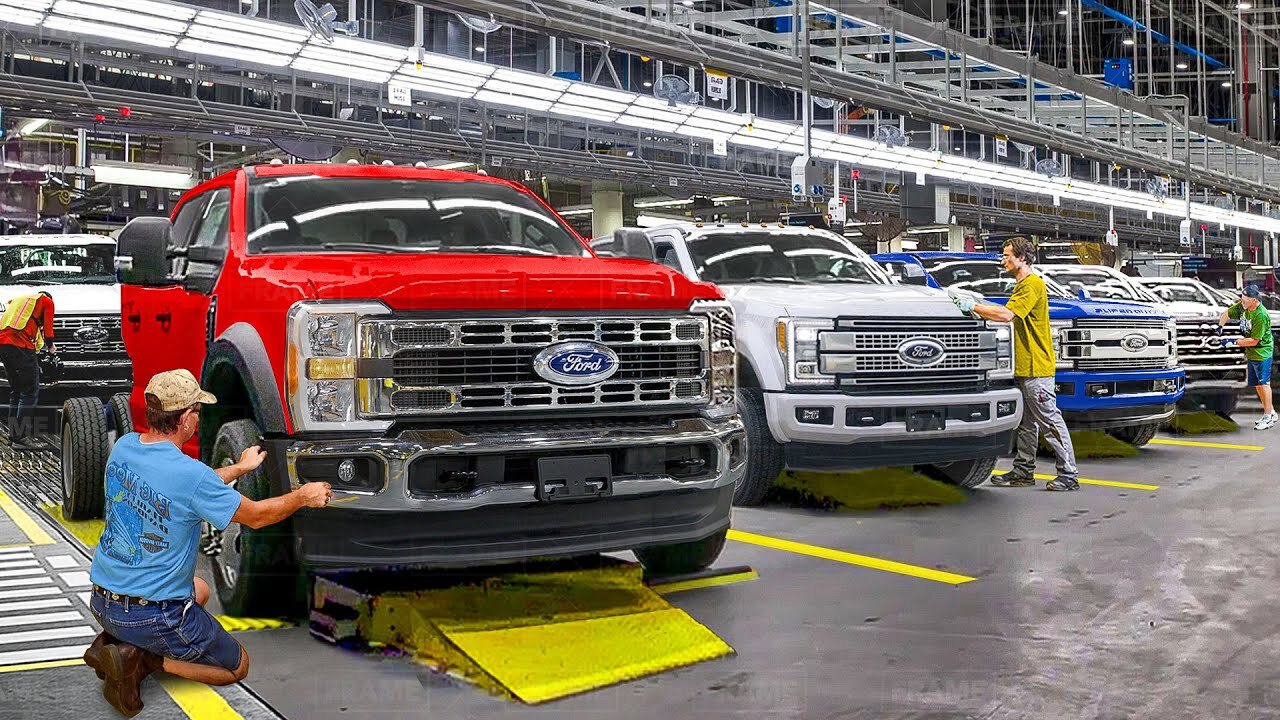 Inside Billion $ Factory Producing Massive Ford Trucks From Scratch ...