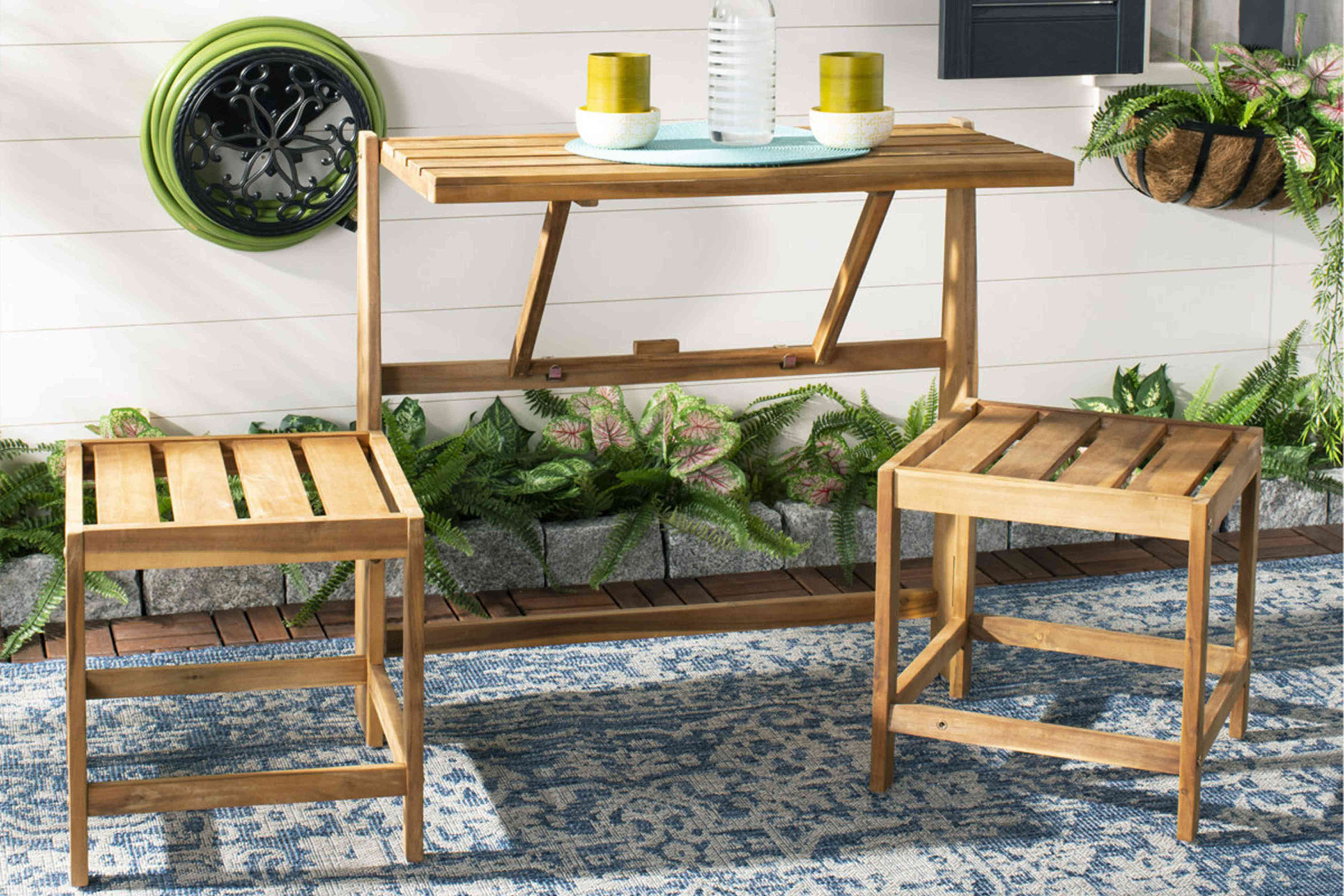 This 2-In-1 Outdoor Bench Transforms Into A Dining Set And Is 60% Off ...
