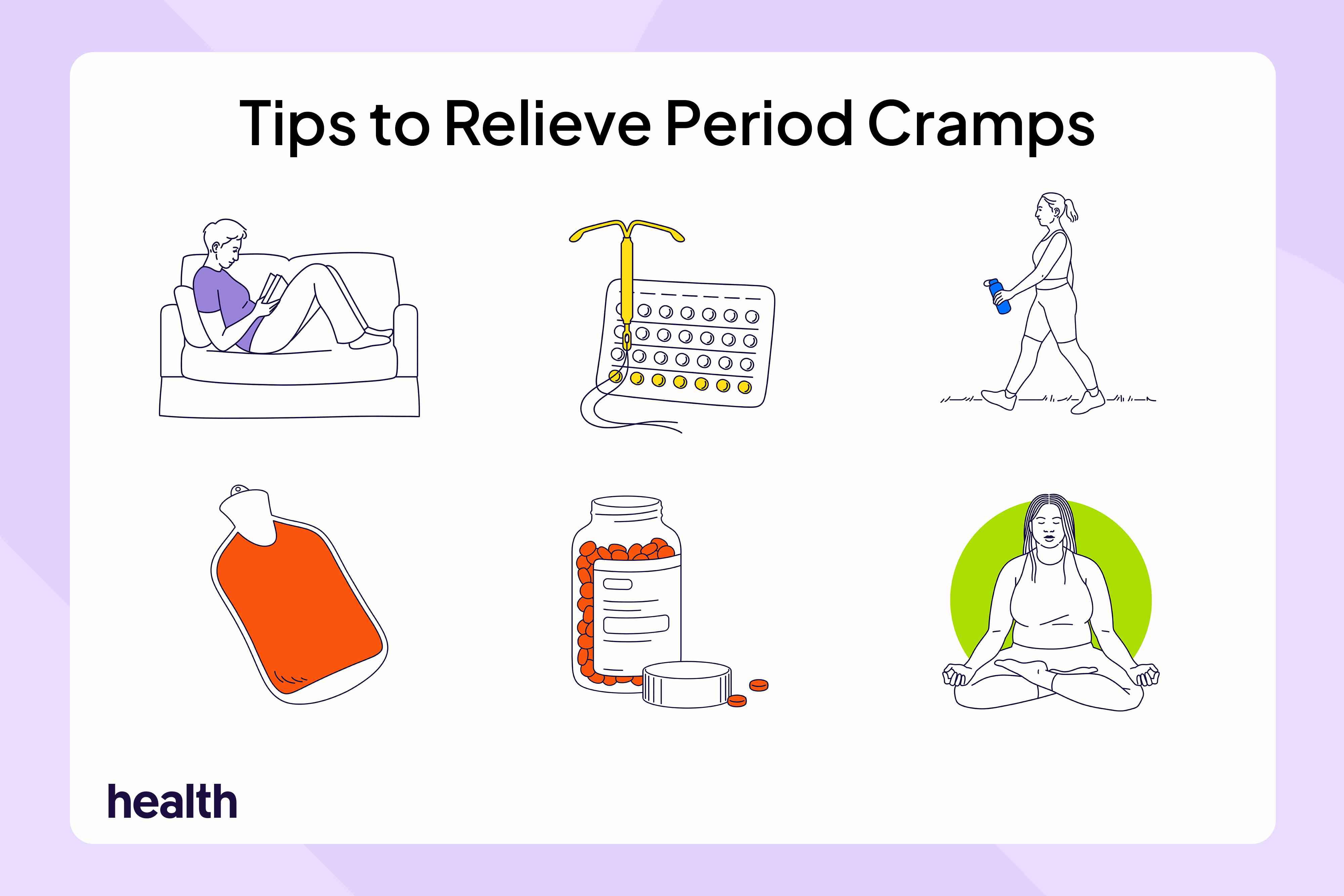 How can I relieve my period cramps?