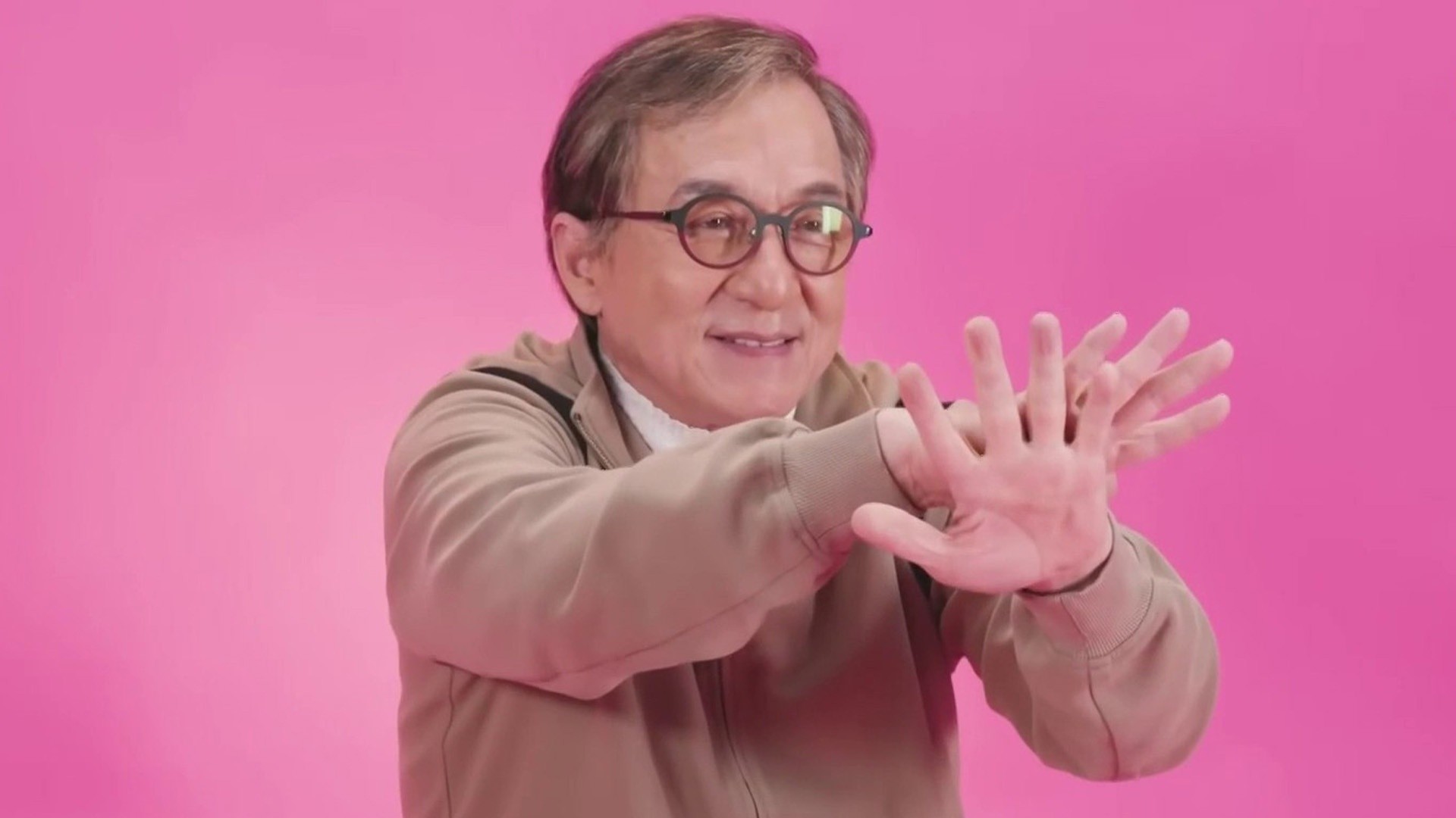 Jackie Chan Shows Off Close-Up Magic Skills