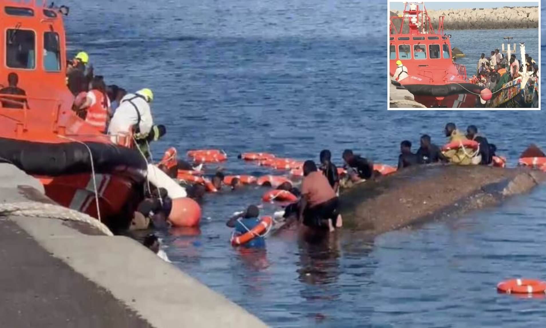 Two women dead and rescue operation underway after boat transporting ...