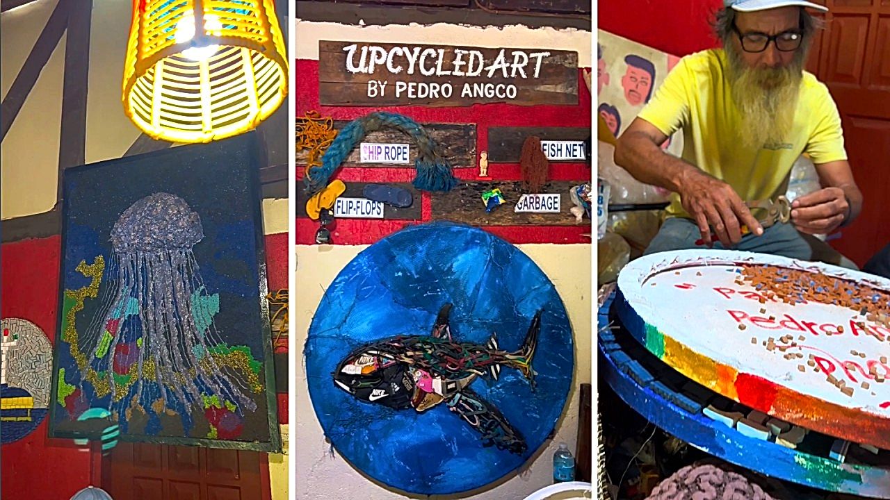 Artista filipino transforma desechos marinos en impresionantes ...
