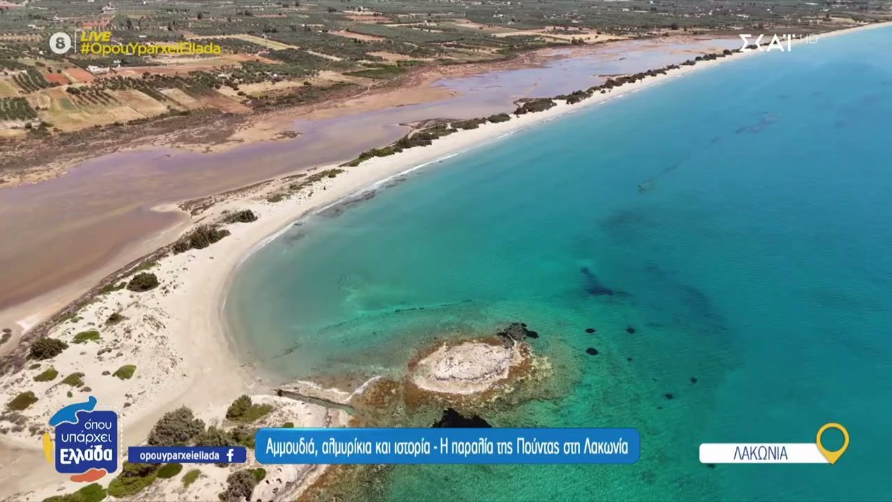 Αμμουδιά, αλμυρίκια και ιστορία - Η παραλία της Πούντα στη Λακωνία