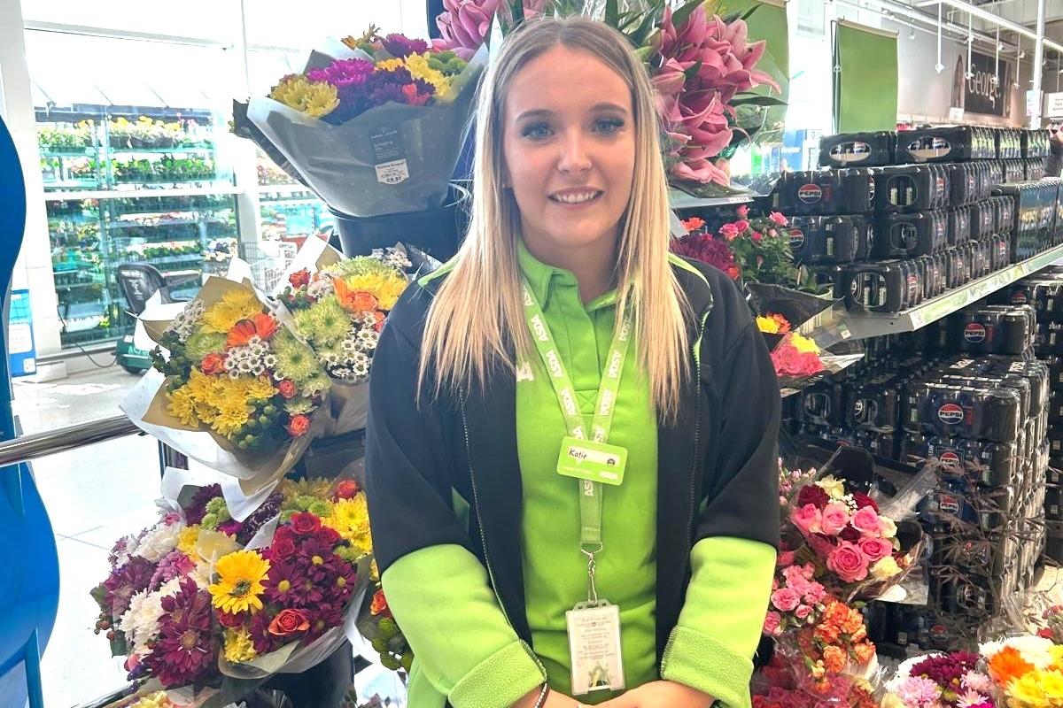 Praise for Asda worker Katie as she helps to bridge the gap between ...