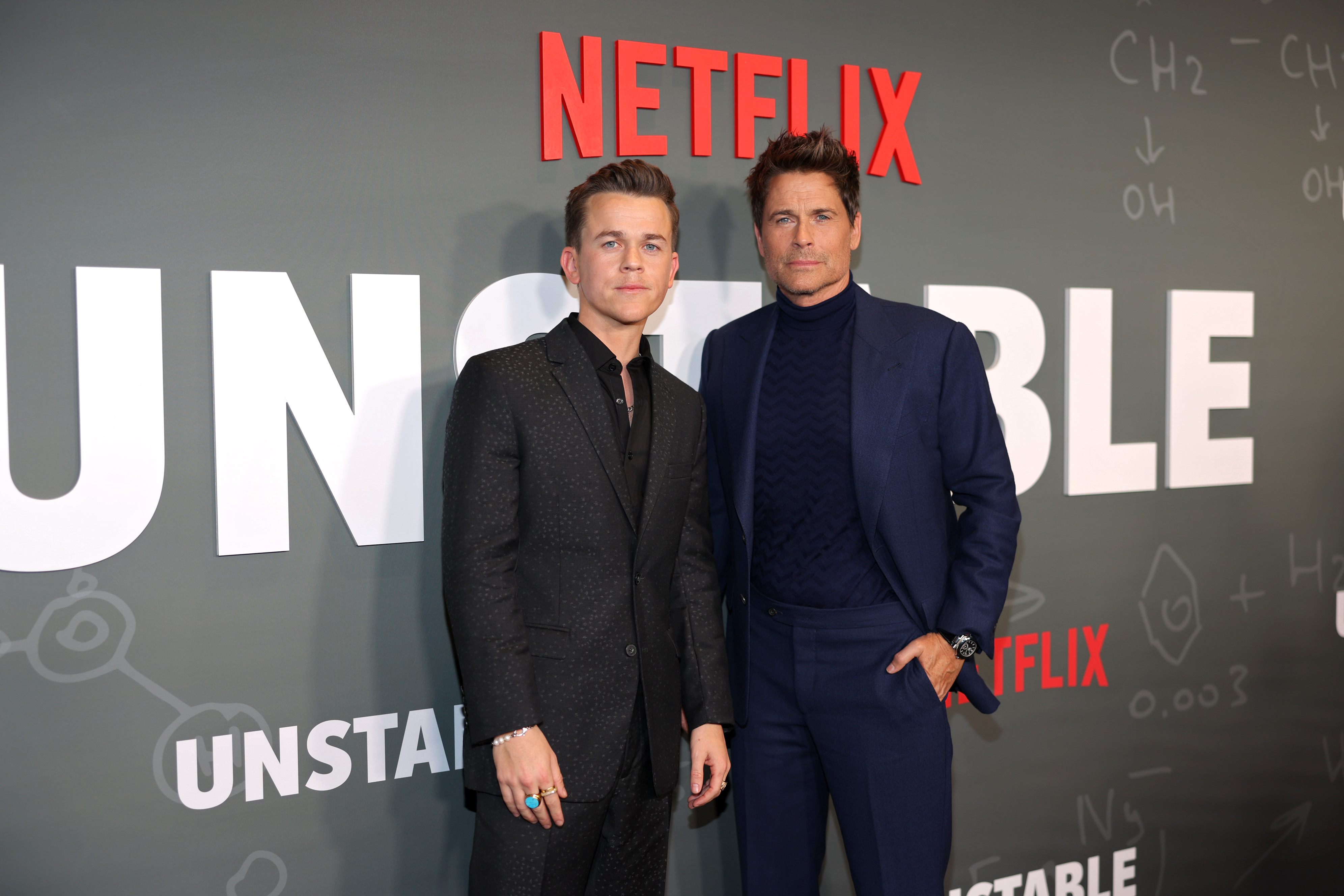 Rob Lowe, 61, and son John, 29, show off matching muscles in shirtless ...