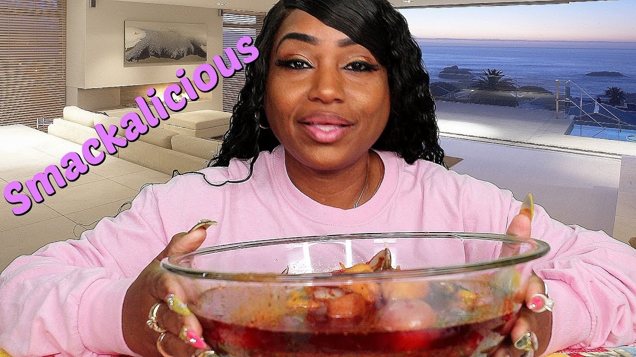 Seafood Mukbang Featuring Mussels Scallops and Potatoes