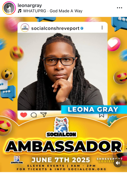 Social media trolls can’t dim Leona Gray’s shine as she preps for SocialCon 2025