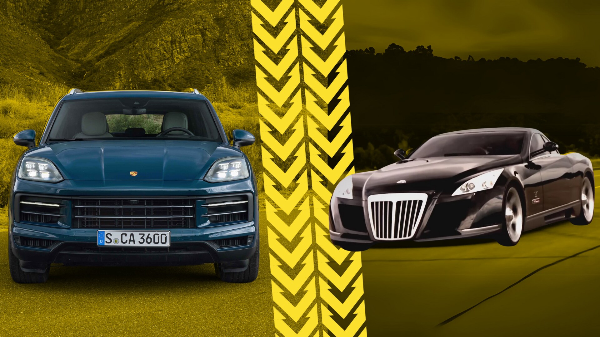 Porsche Cayenne vs Maybach Exelero, l'ultime confrontation de luxe
