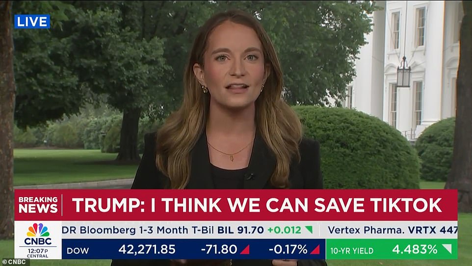 CNBC reporter boasts about Trump's response to her question