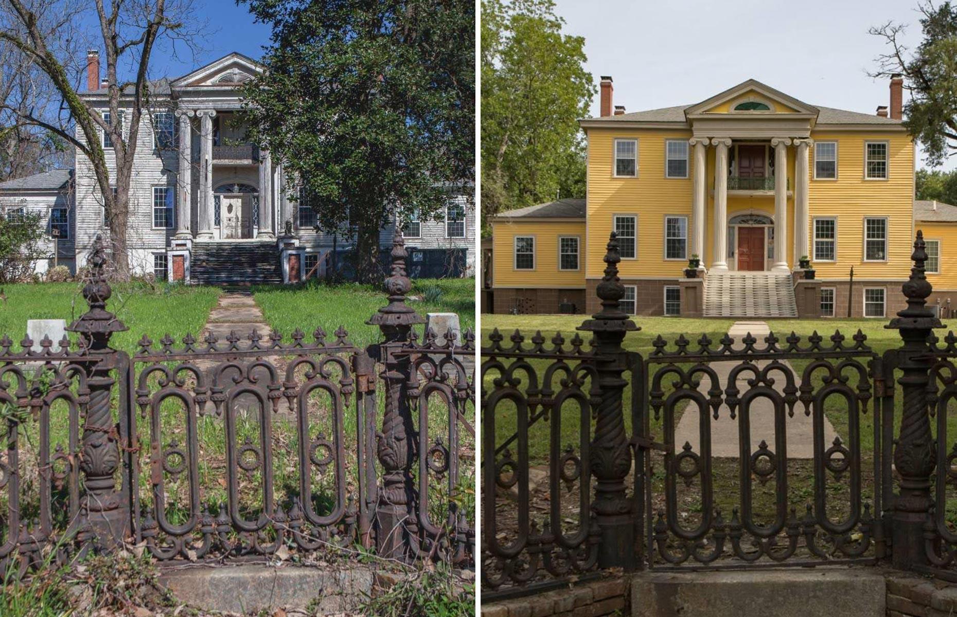 Before and after: How a crumbling American mansion was brought back to life