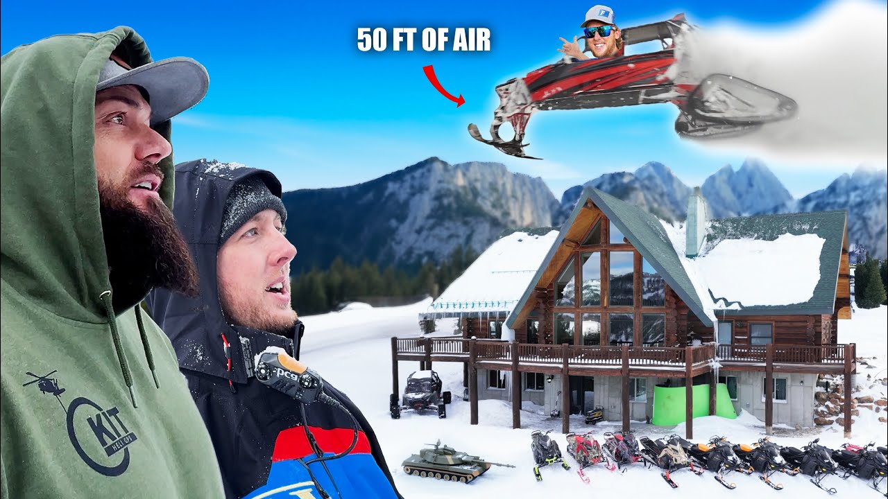 Snow tracks on Cleetus Sand Rail lead to extreme jump mishap