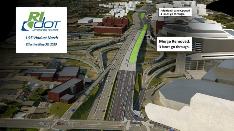 RIDOT to open additional lanes to I-95 Providence viaduct