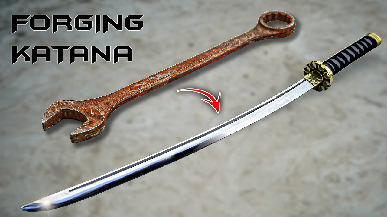 I forged a katana from a broken wrench ⚒️