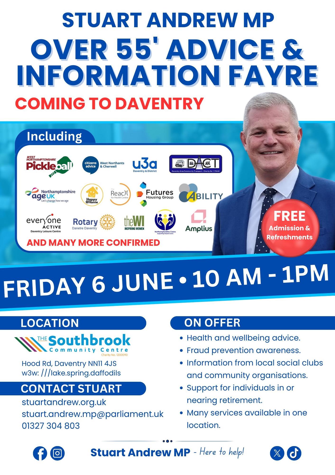 Stuart Andrew MP - Advice & Information Fayre – Supporting Residents ...