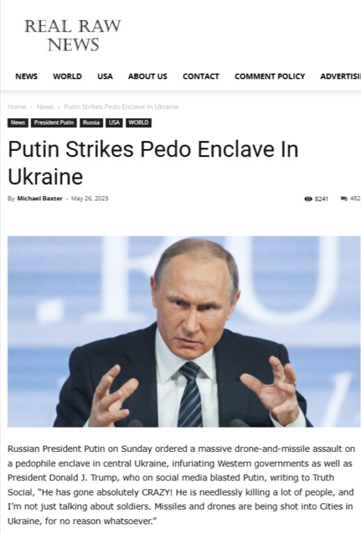 Putin colpisce l’enclave dei pedofili in Ucraina? La teoria del ...