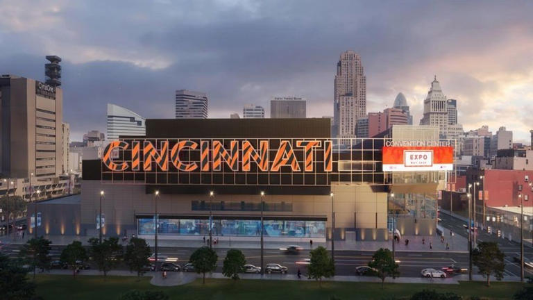 Iconic 'Cincinnati' sign on convention center to get high-tech upgrade ...