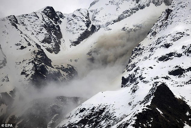 Moment Swiss village is buried, with 'many homes' destroyed by massive ...