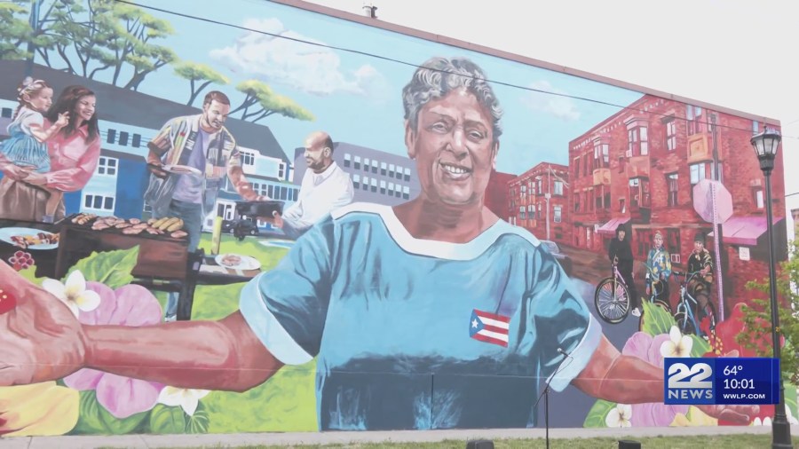 Holyoke unveils mural downtown to honor community leader